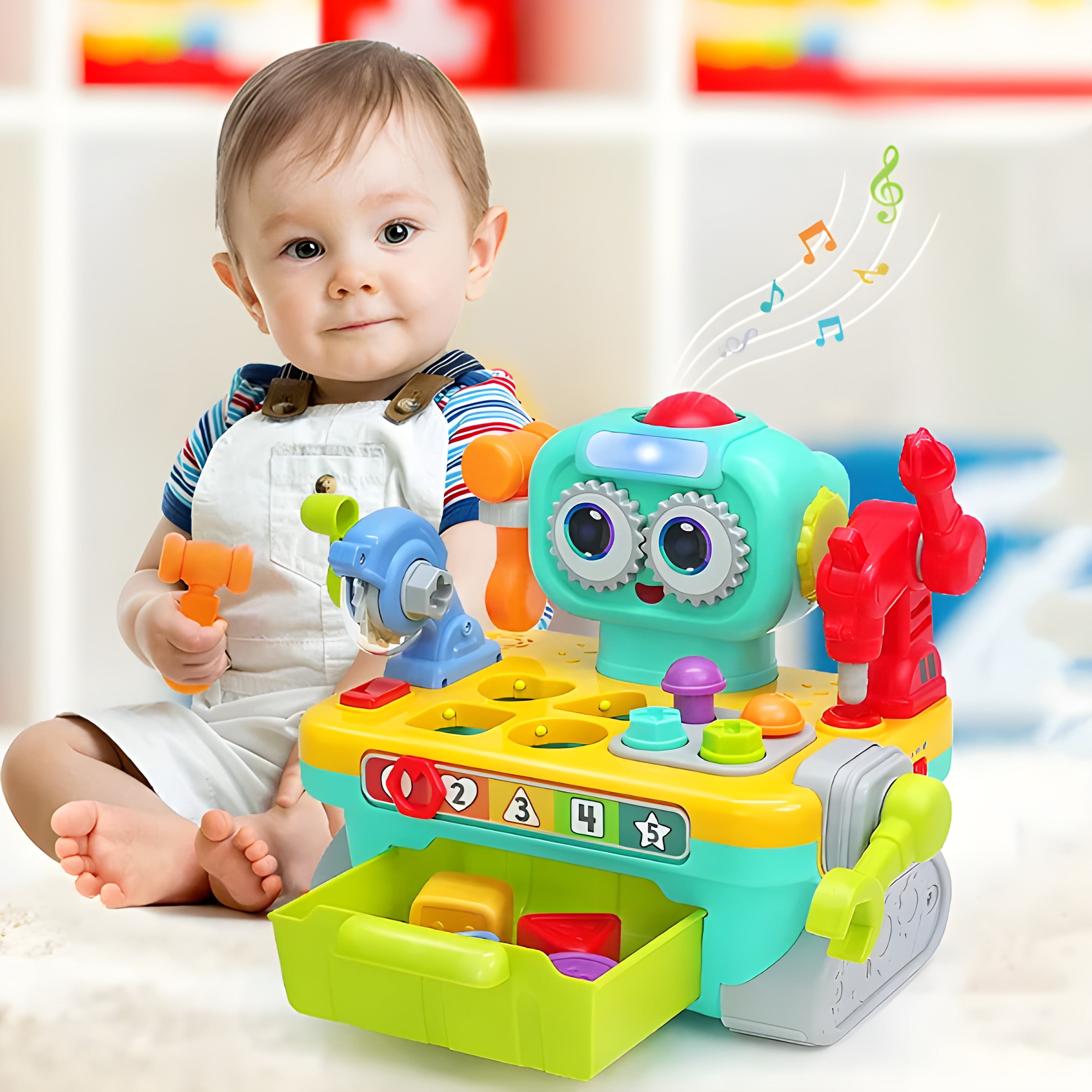 Domolli Toys for 1 Year Old Boy Girl Birthday Gift, Musical Toddler ...
