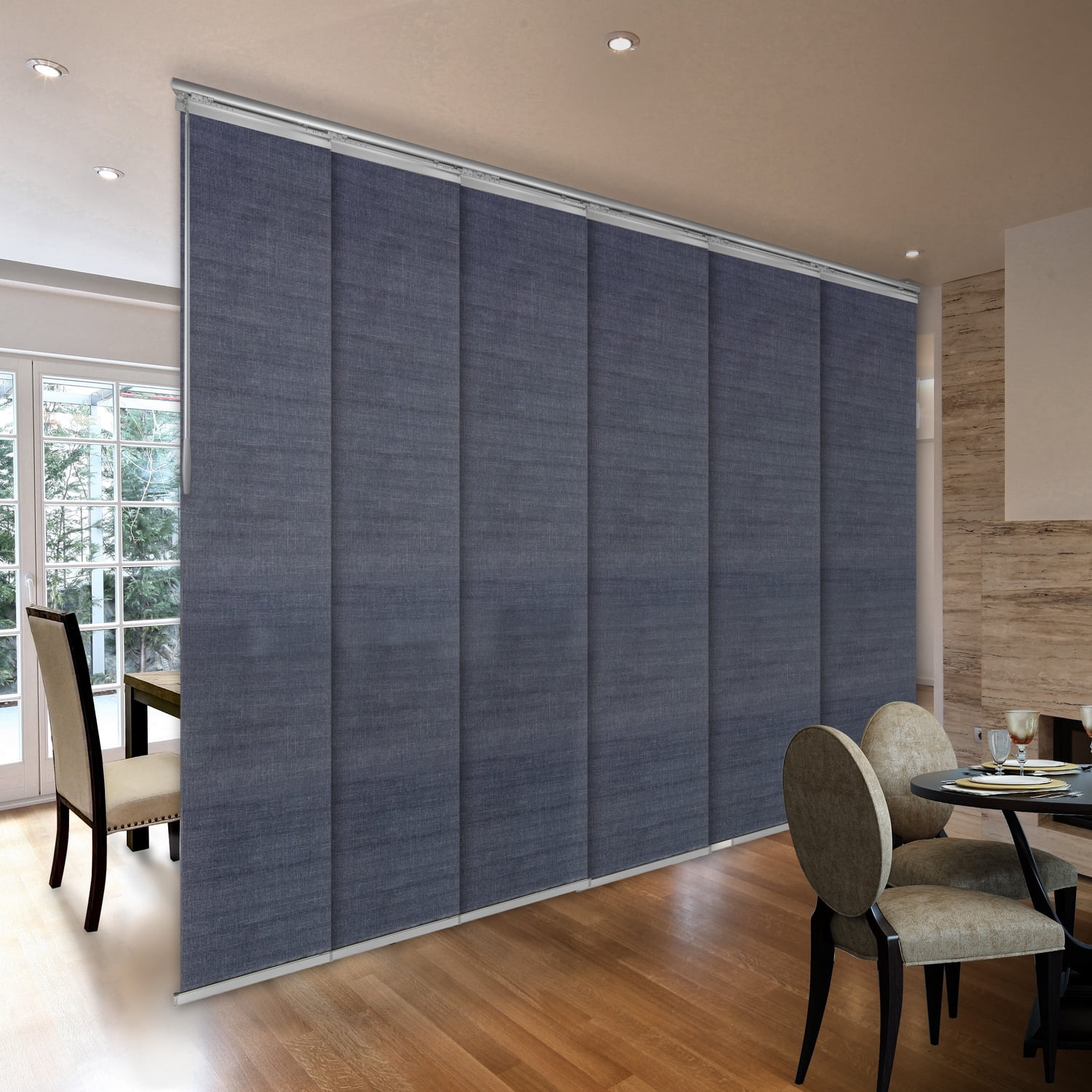 Domovina Steel Vertical Window Blinds, Anan, 70-130" x 91.4" - Walmart.com