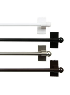 Magnetic Curtain Rods in Curtain Rods | White - Walmart.com