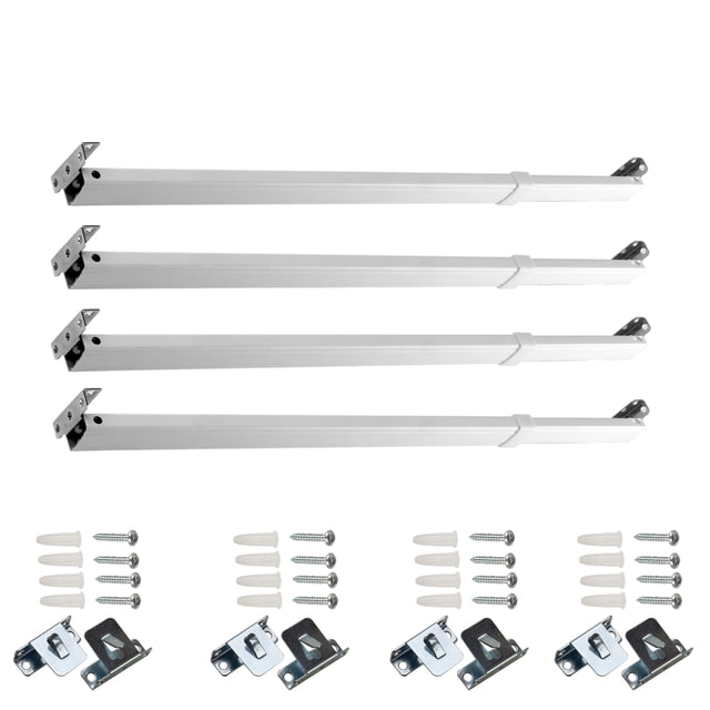 Domovina Flat Sash Rods (Set of 4)-Size:11-20" - Walmart Business Supplies