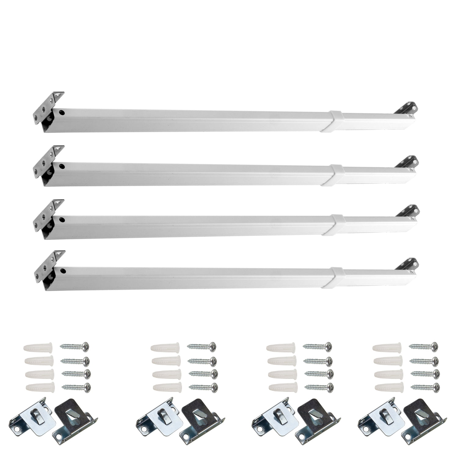 Domovina Flat Sash Rods (Set of 4)-Size:6-11" - Walmart.com
