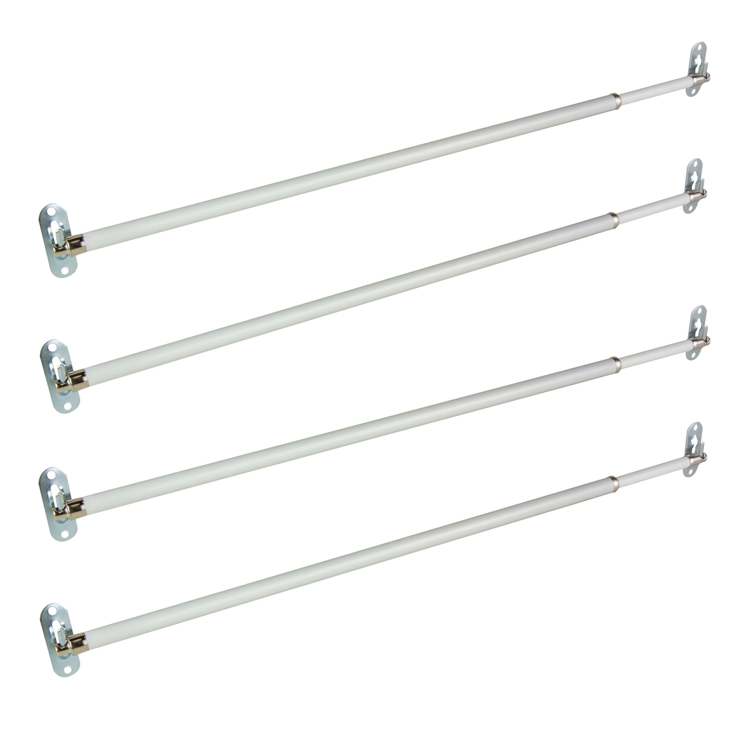 Domovina Round Sash Rod (2 Pack)-Color:White,Size:28-48" - Walmart.com