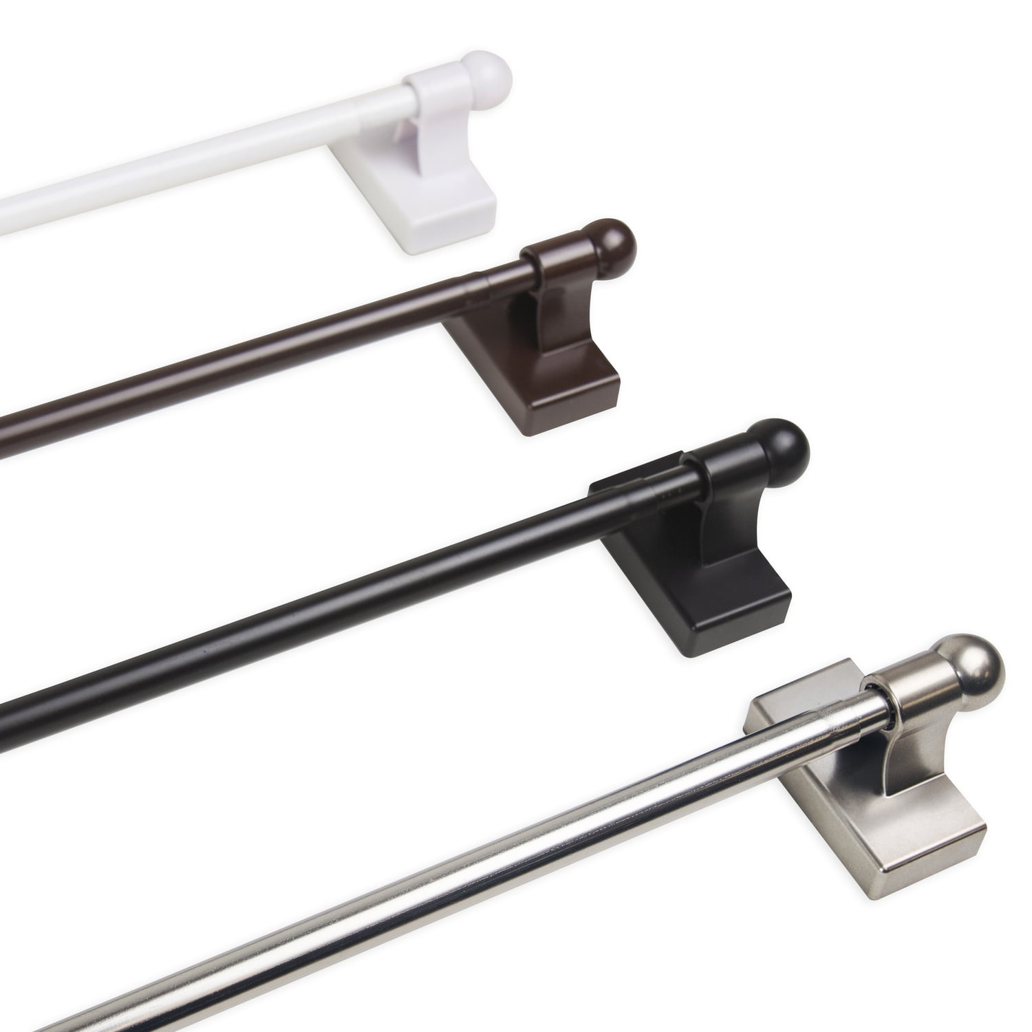 Domovina Self-Adhesive/ Wall Mount Rod 9-16 inches-Color:White ...