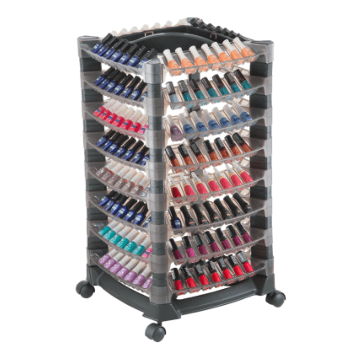 Dompel Lotus Manicure Trolley - 8 Shelf Rolling Nail Tech Portable ...