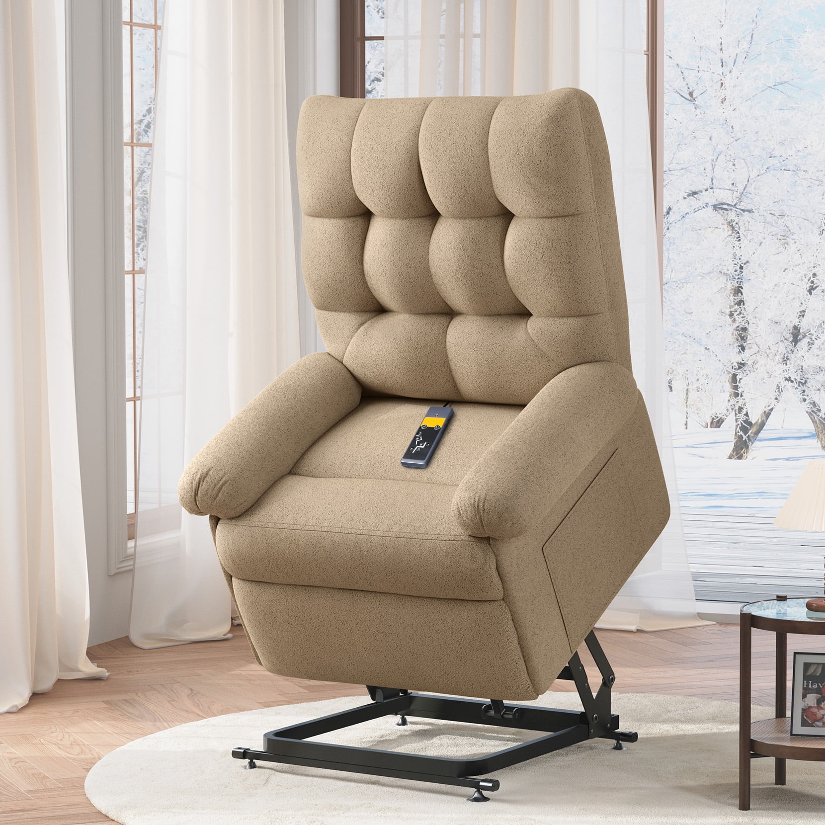 Domusensus Power Lift Recliner Chair for Elderly, Triple Motor Infinite ...