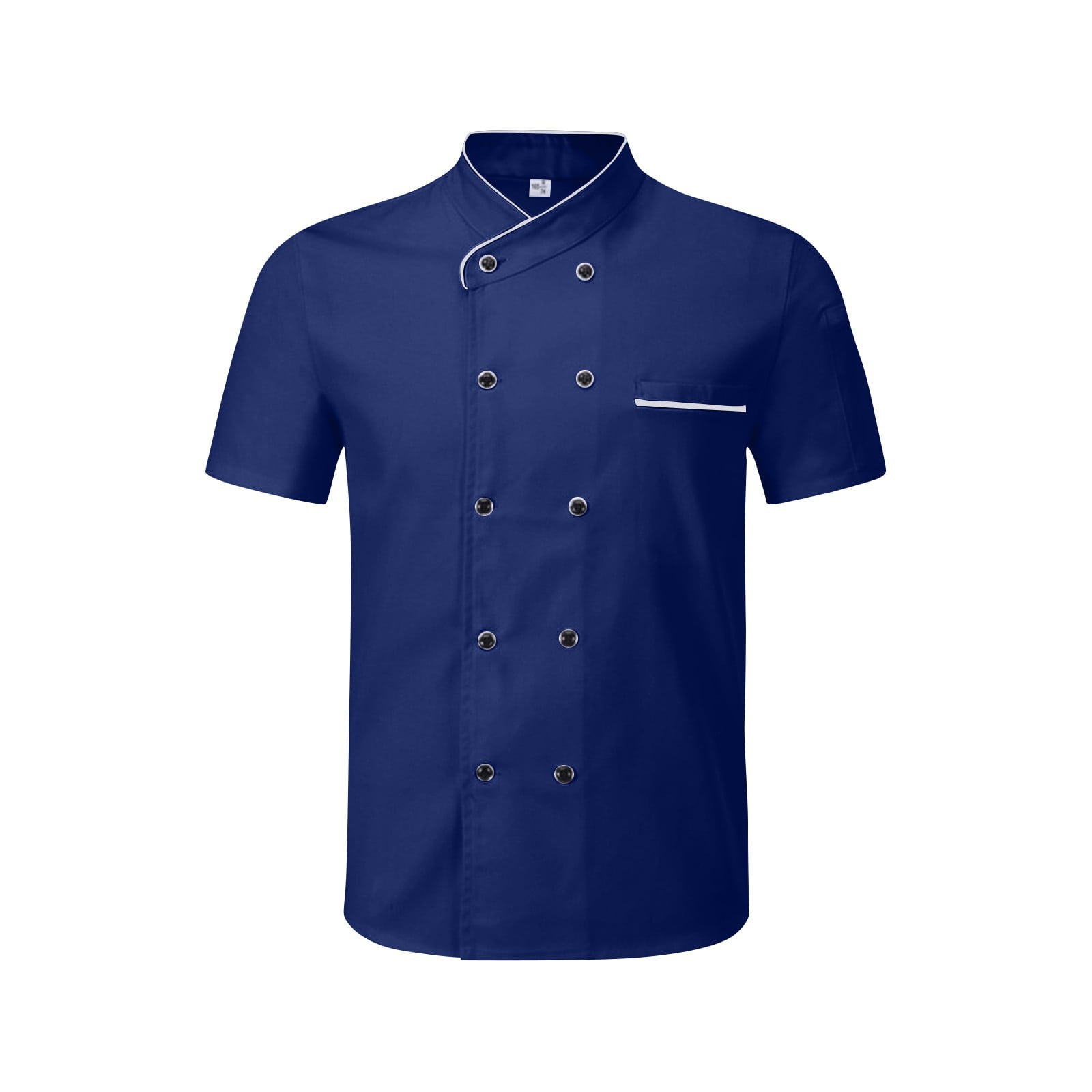 Domuza Chef Coat for Men Women Restaurant Work Short Sleeve Chefs ...