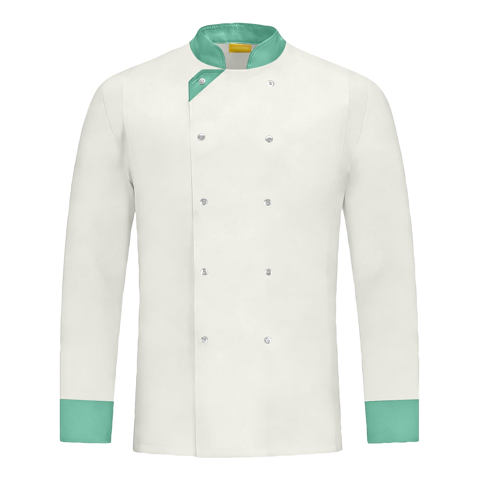 Domuza Chef Coat for Women Men Classic Long Sleeve Kitchen Restaurant ...