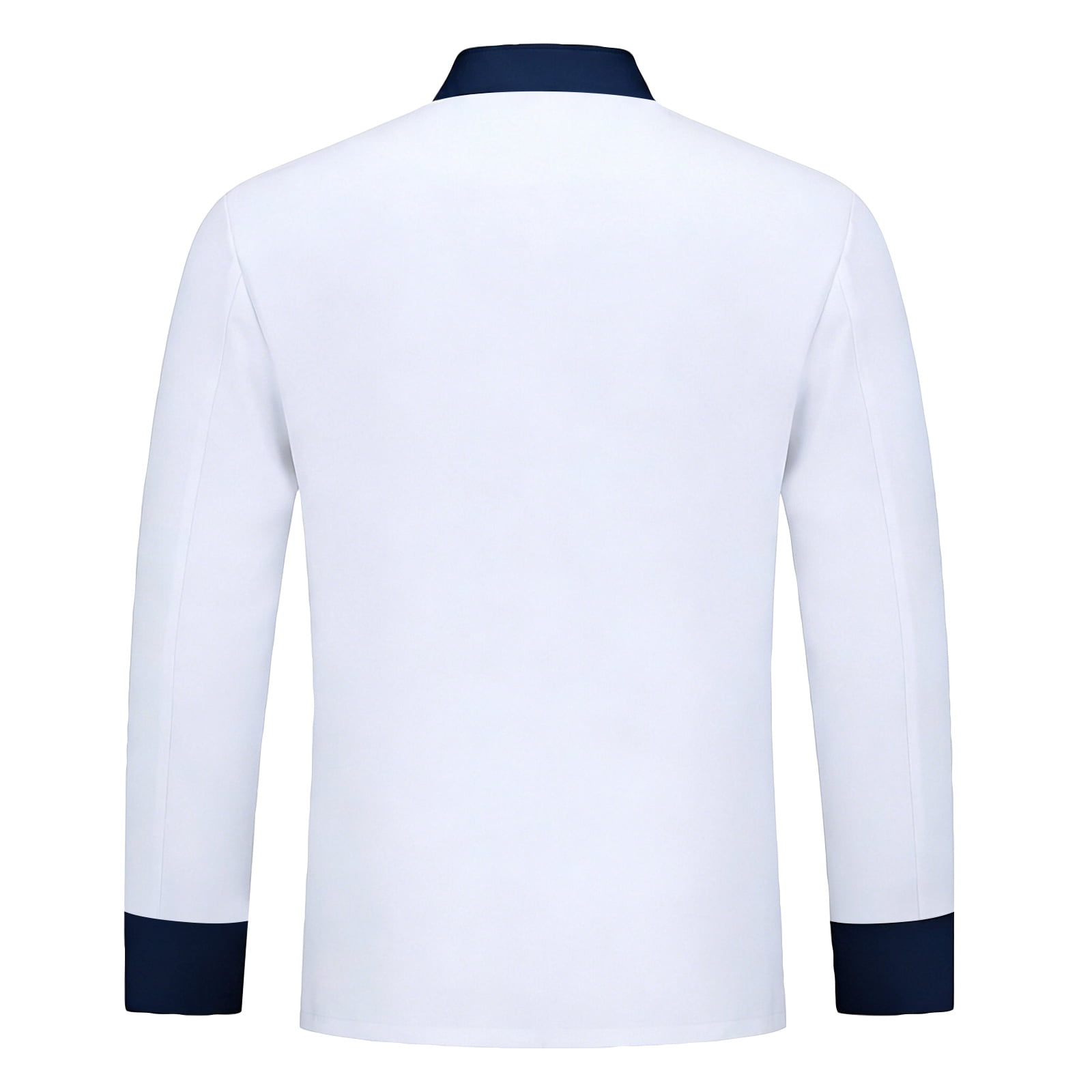 Domuza Chef Coat for Women Men Long Sleeve Classic Kitchen Restaurant ...