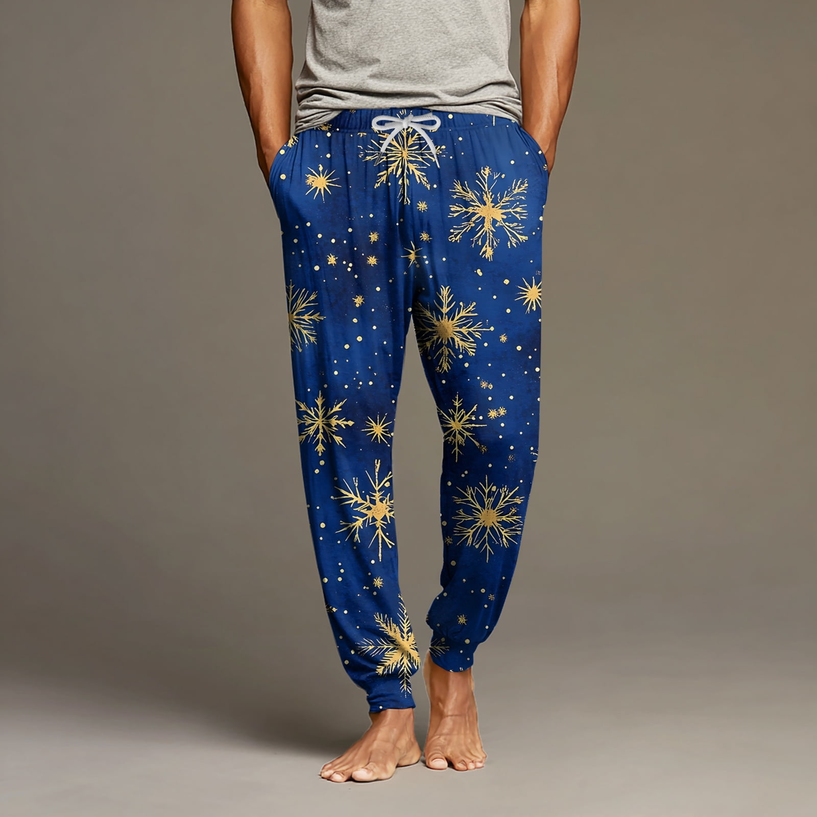 Domuza Christmas Pajamas for Men Pants Soft Comfortable Elastic ...