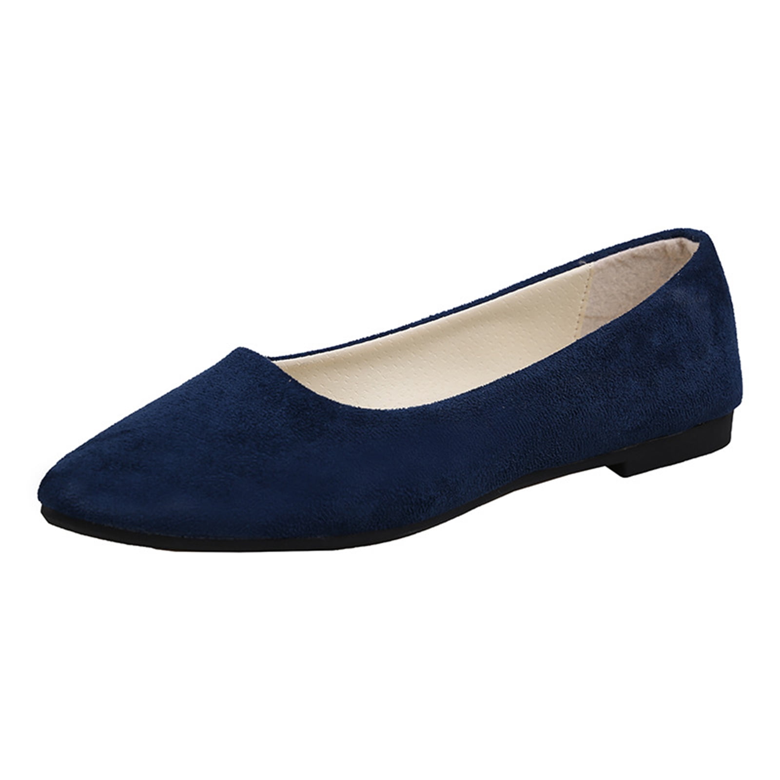 Domuza Flat Shoes for Women Slip On Comfortable Walking Ballerina Shoes ...