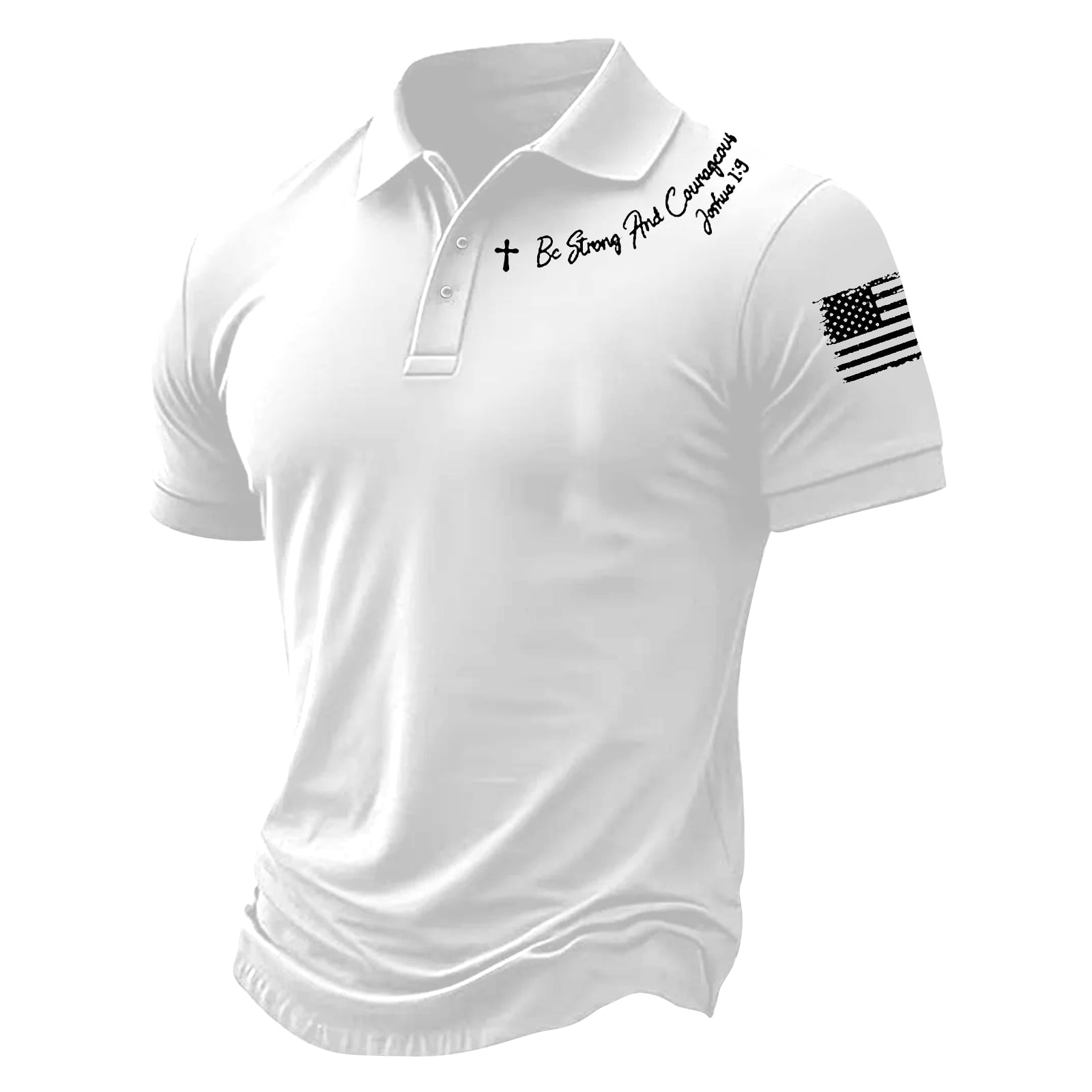 Domuza Men's 2026 Independence Day Shirts American Flag Pattern Button ...