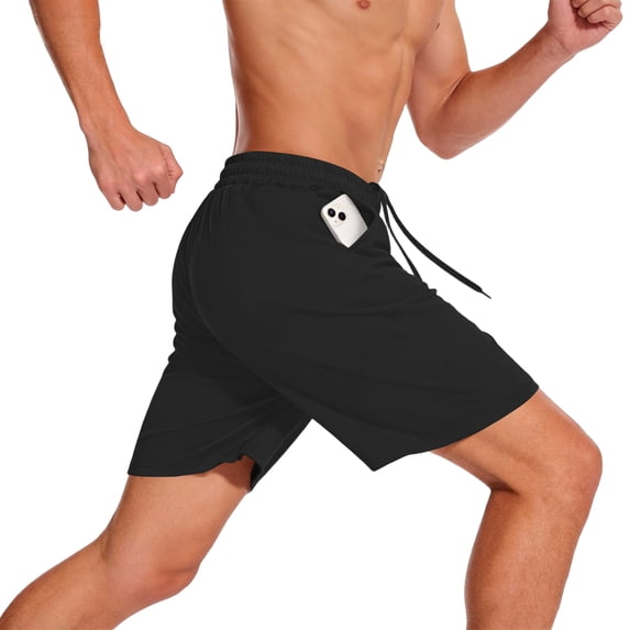 Domuza Men's Athletic Gym Shorts - Casual Basketball Shorts with ...