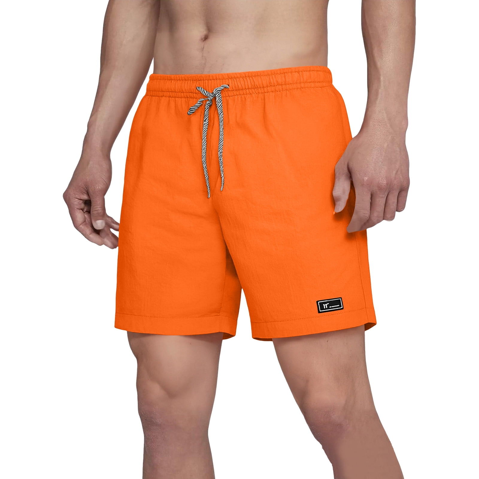 Domuza Men's Fashion Athletic Shorts Swim Trunks Bathing Suit Pockets ...