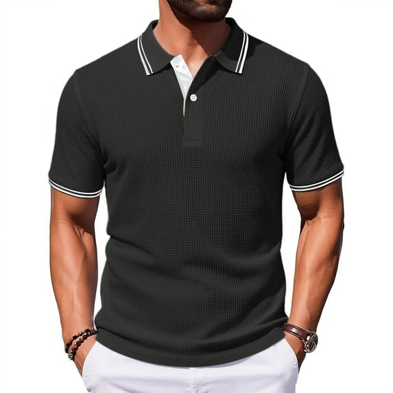 Domuza Mens Breeze Polo Shirt Stretchy Quick Dry Performance, Short ...