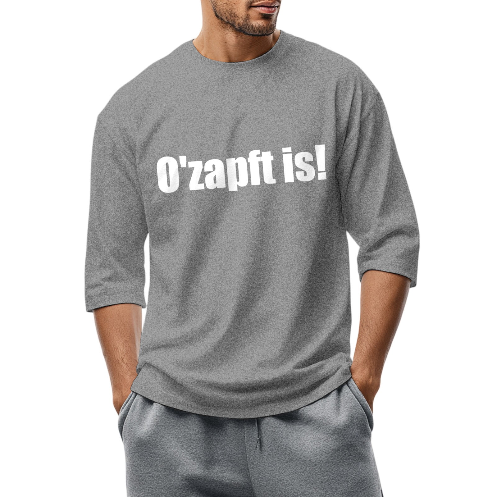 Domuza Oktoberfest Men's Clothing O Zapft Is Funny Beer Festival T ...