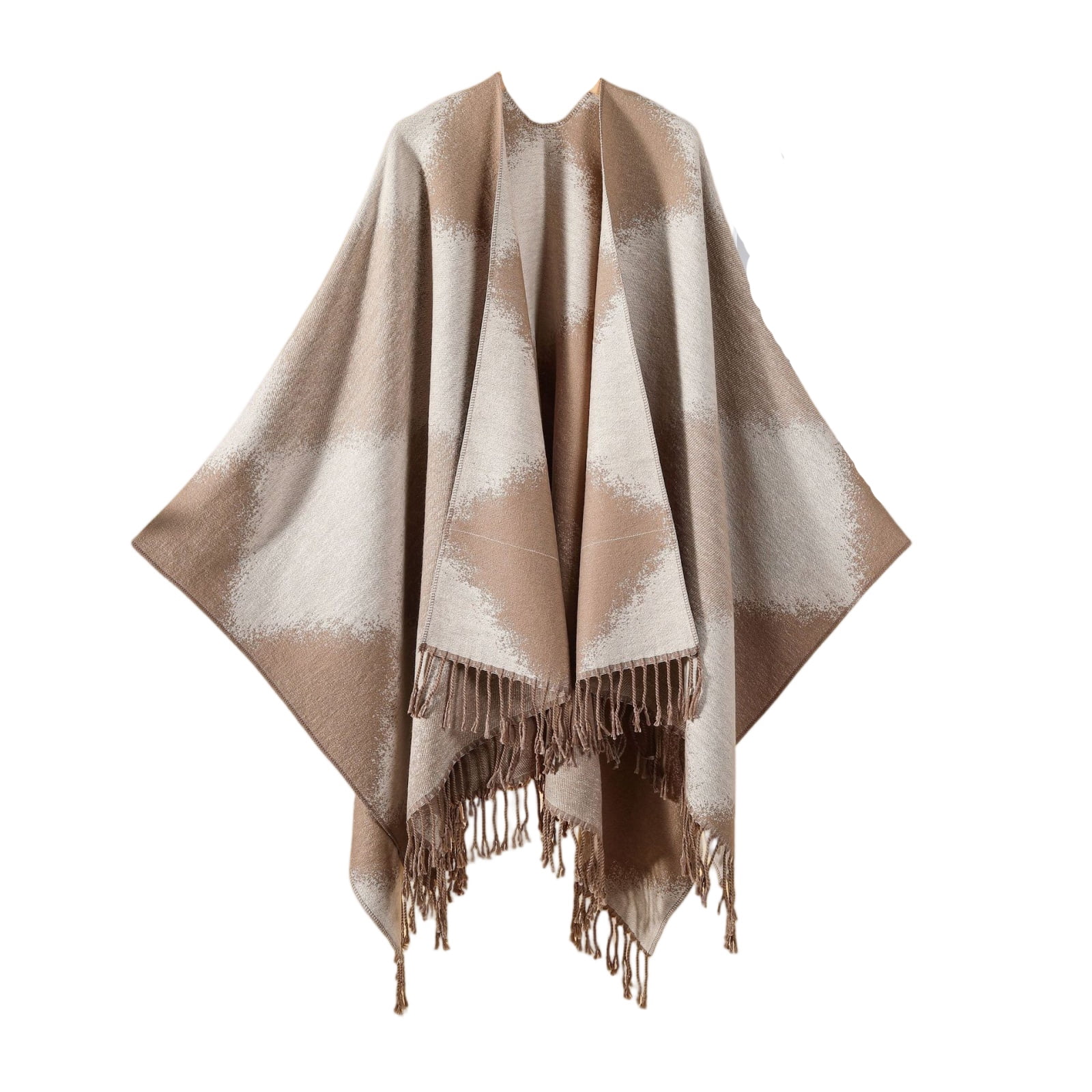 Domuza Tassel Shawl Wraps for Women Open Front Poncho Cape Fashion ...