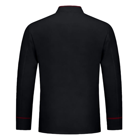 Domuza Unisex Chef Coat Long Sleeve Classic Kitchen Restaurant Cooking ...