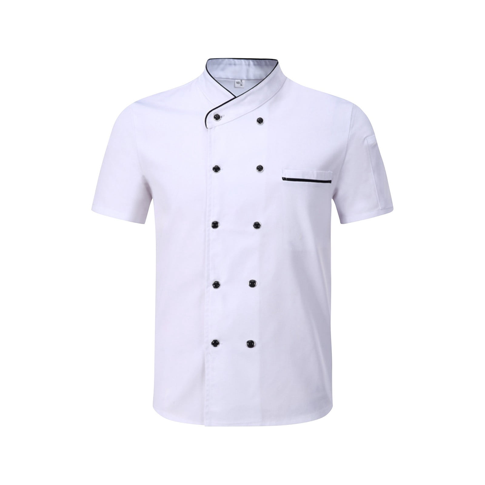 Domuza Unisex Chef Coat Restaurant Work Short Sleeve Chef Uniforms Food ...