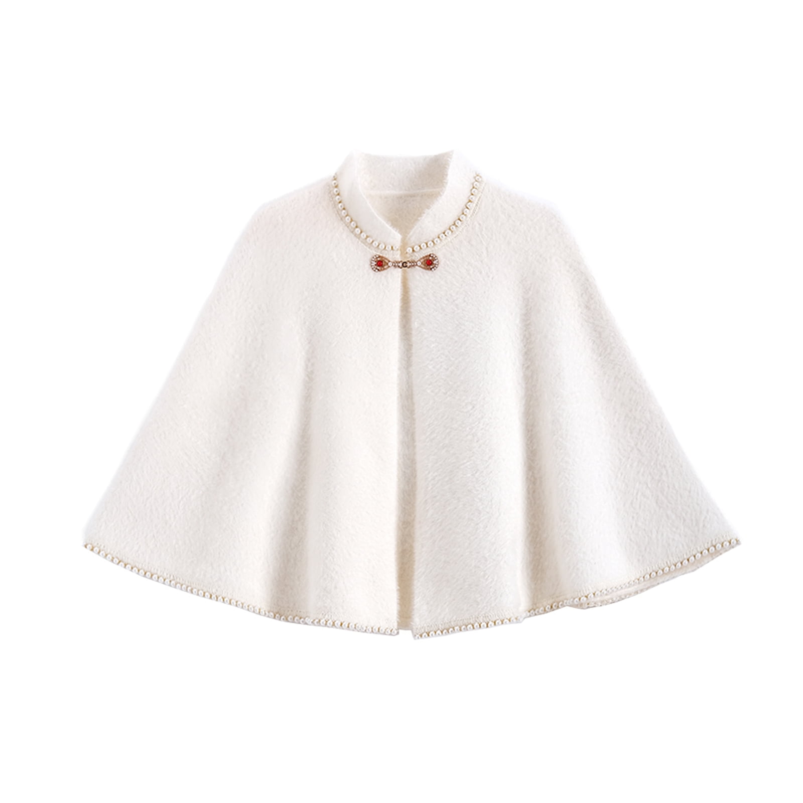 Domuza Women Capelet Shawl Short Cloak Cape Warm Poncho Fall Winter ...
