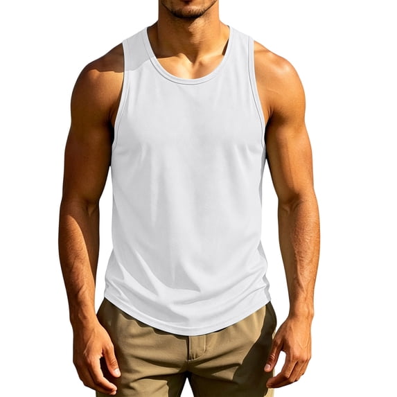 Domuza Workout Sleeveless Shirts for Men Quick Dry Muscle Shirt ...