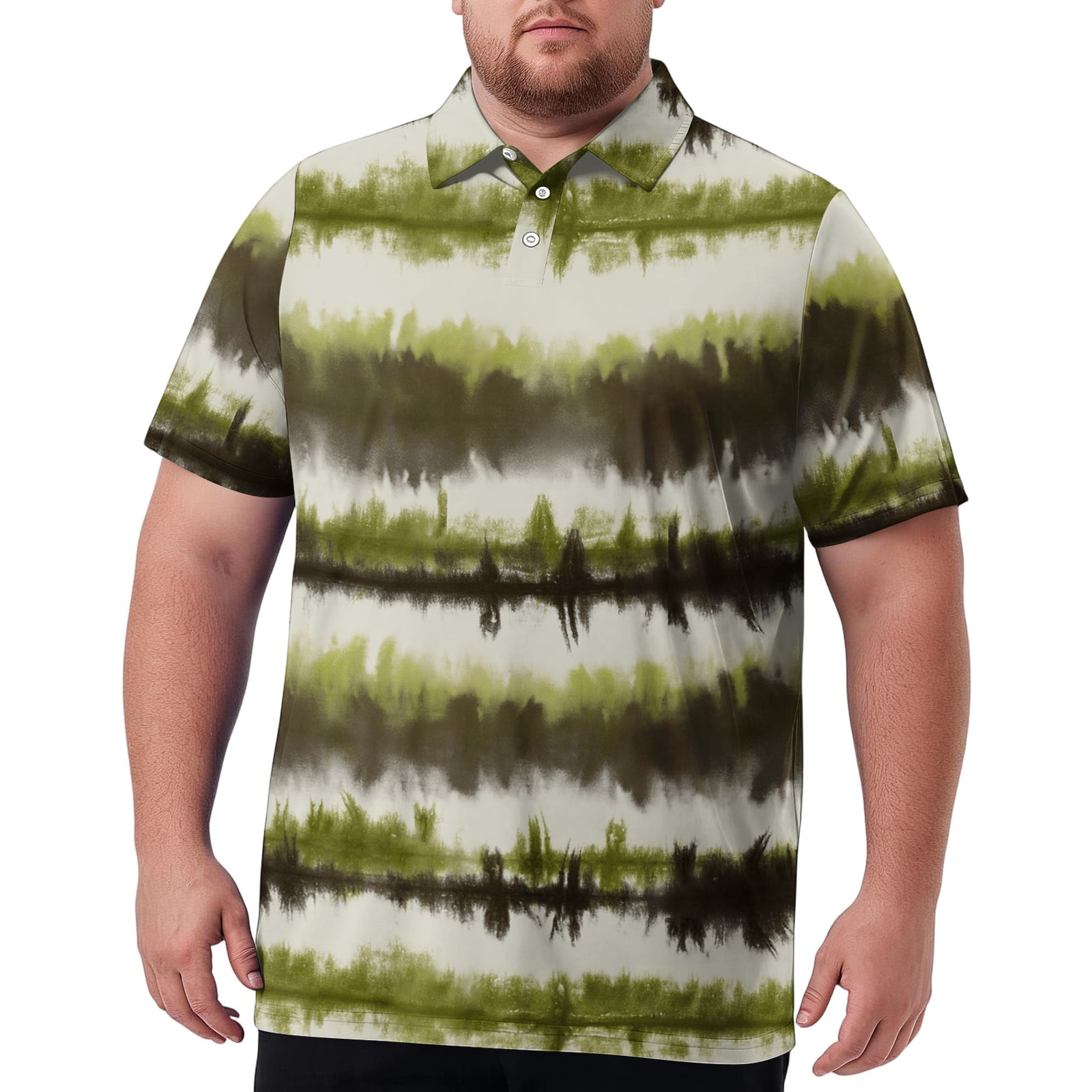 Domzest Men's Big and Tall Polo Shirts Short Sleeve Moisture Wicking ...