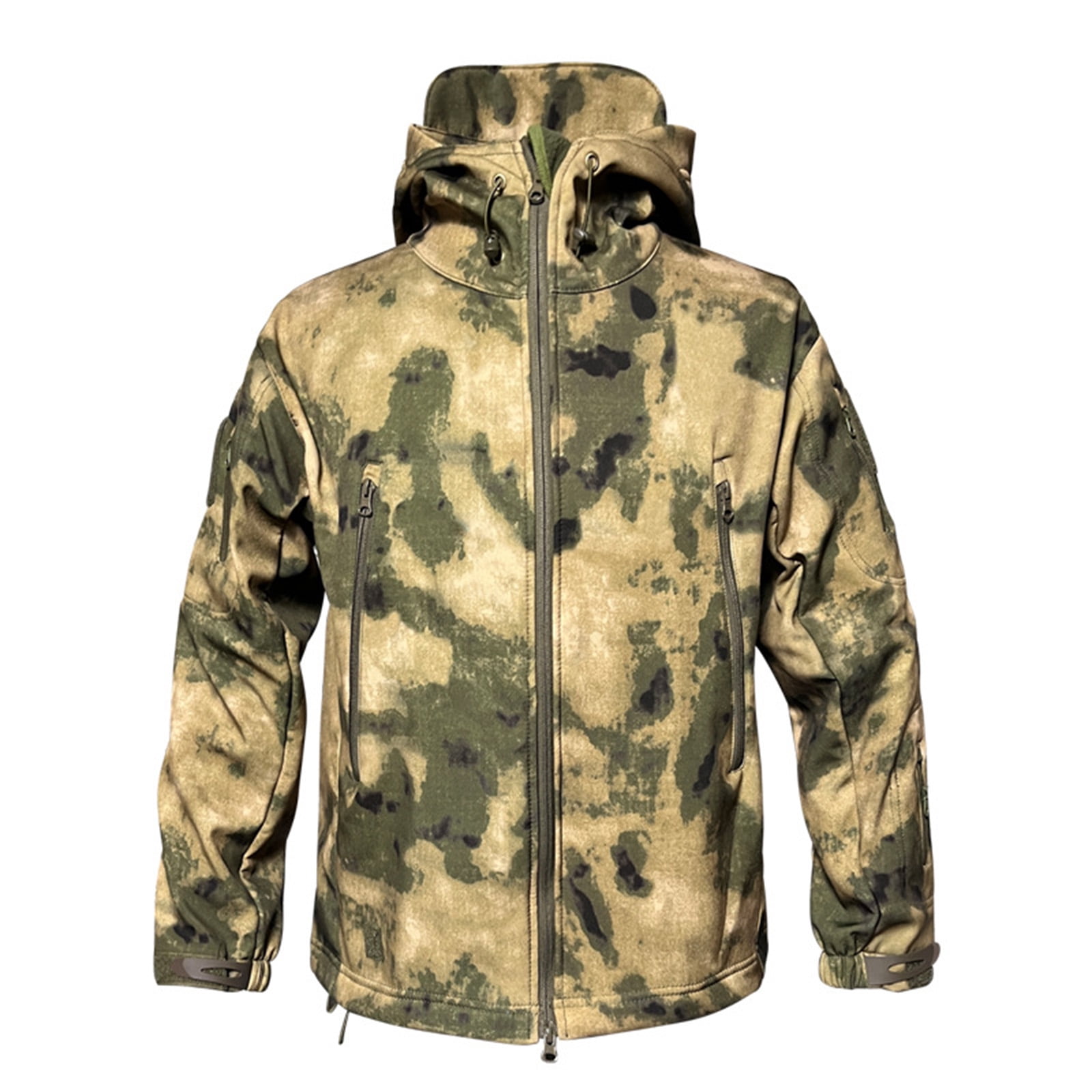 Domzest Mens Camo Jacket Fashion Waterproof Jackets Regular Fit Outdoor ...