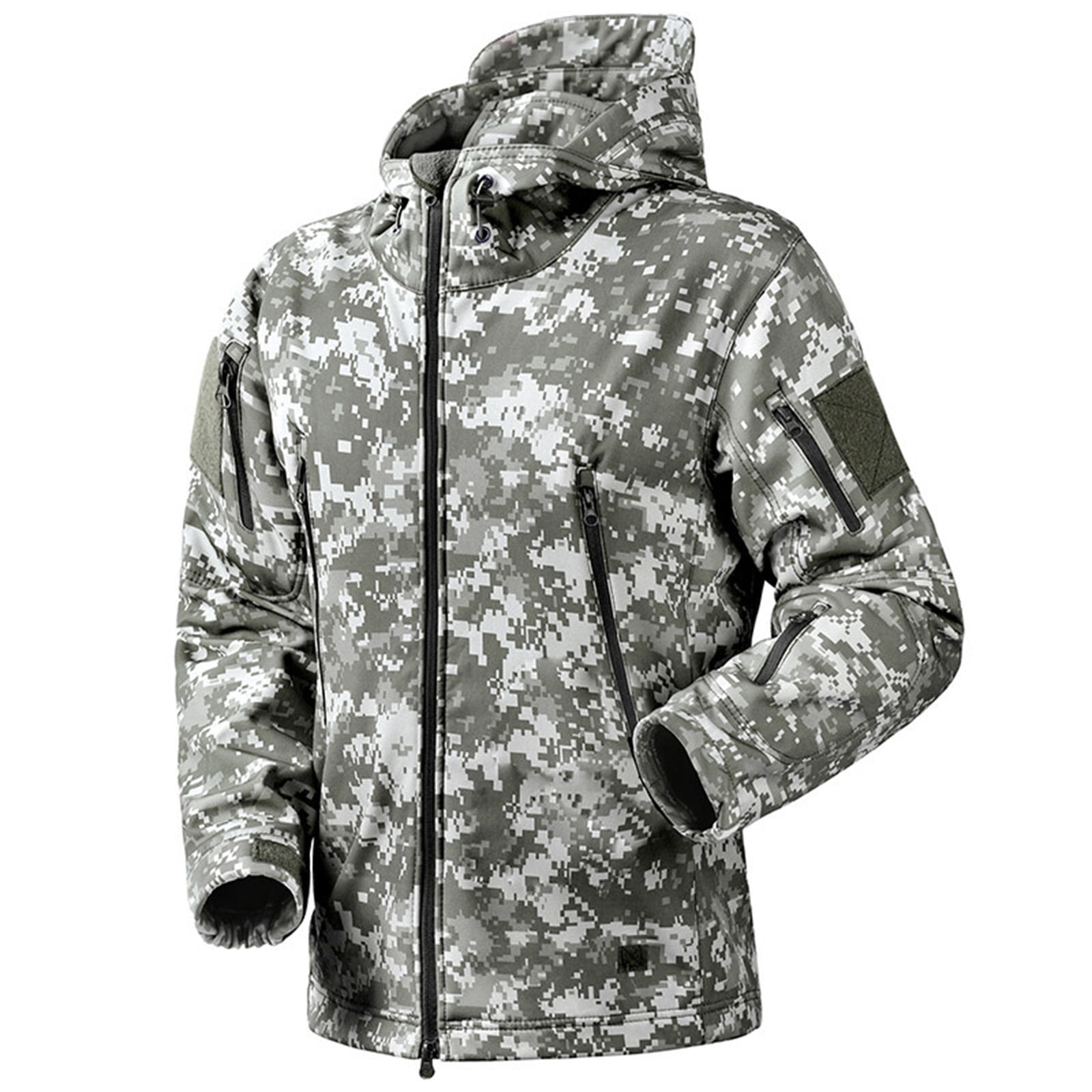 Domzest Winter Jackets for Men Lightweight Fishing Camouflage Jacket ...