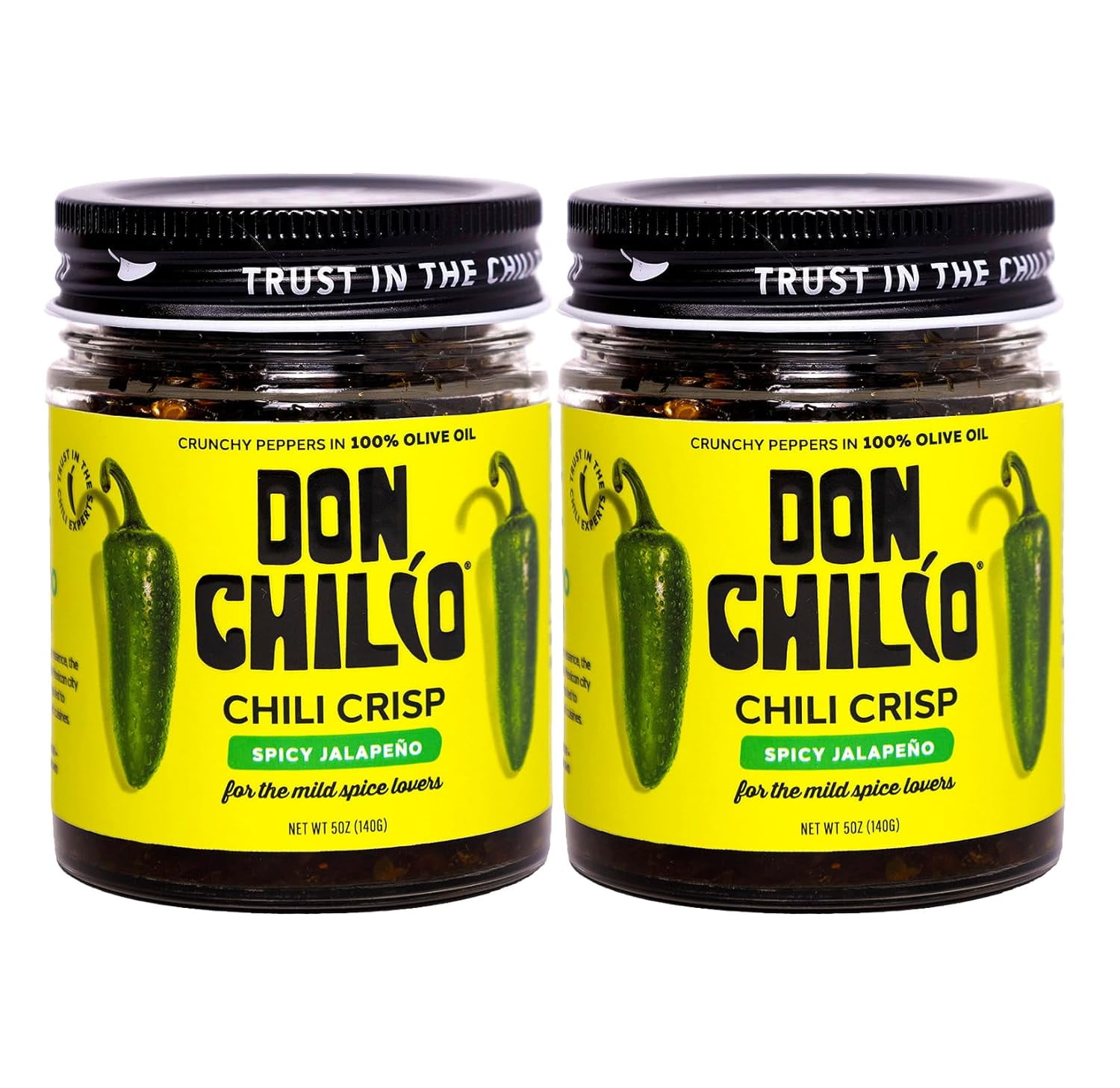 Don Chilio, Chile Crisp, 5oz, Mild Jalapeno Pepper Topping Vegan ...