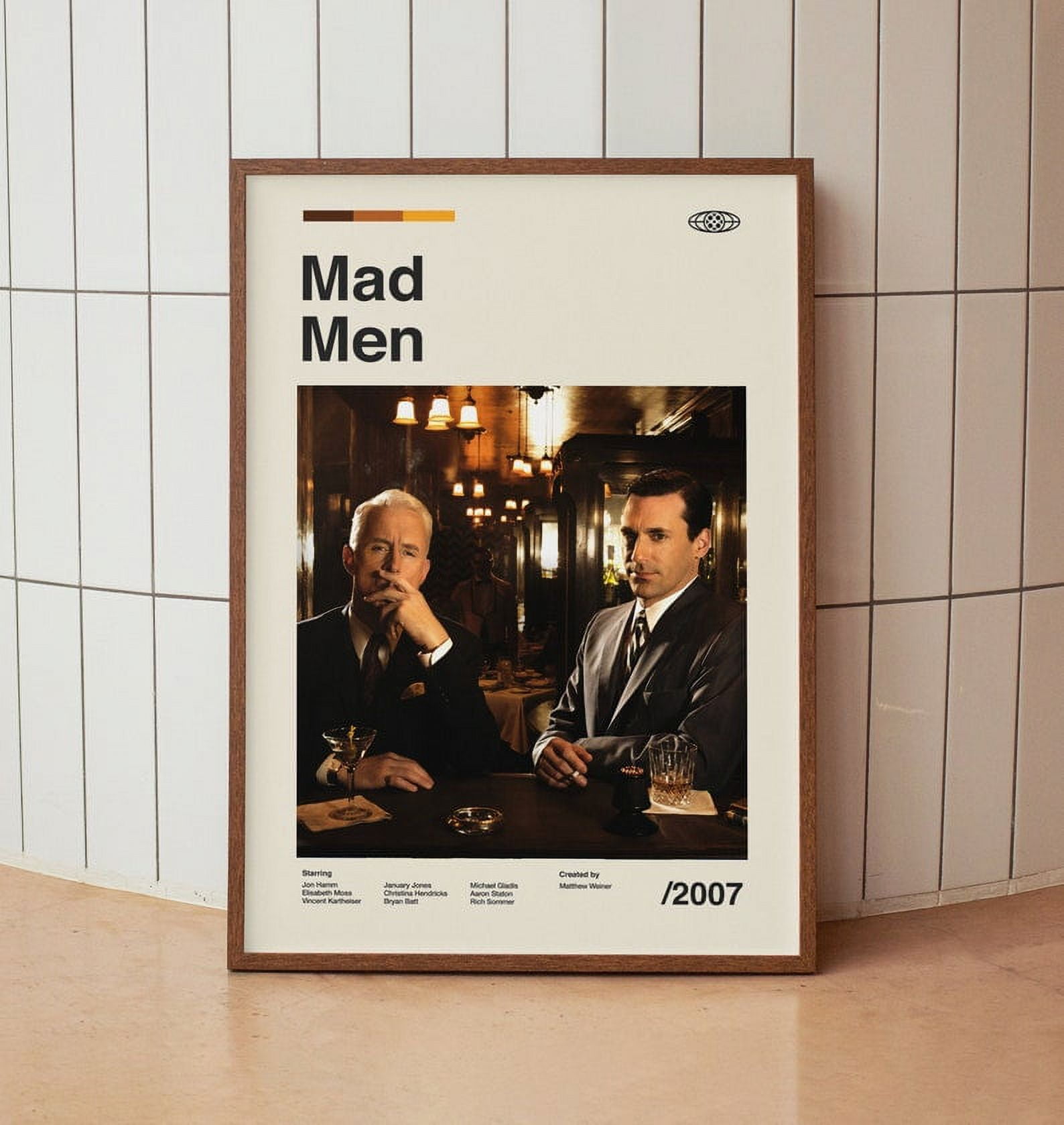 Don Draper Mad Men -Wall Art Print - John Hamm Film Poster - Walmart.com