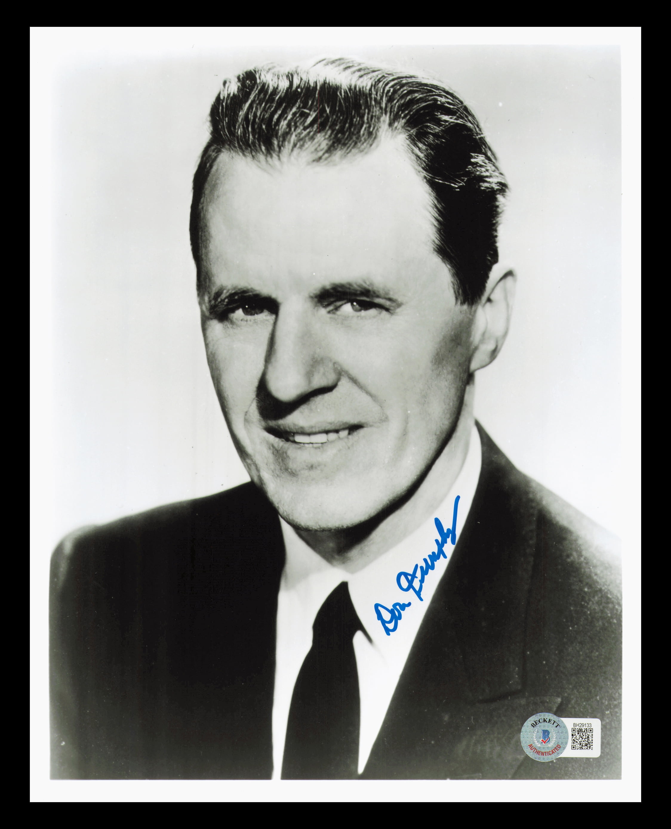 Don Dunphy Autographed 8x10 Photo Announcer Beckett BAS QR #BH29133 ...