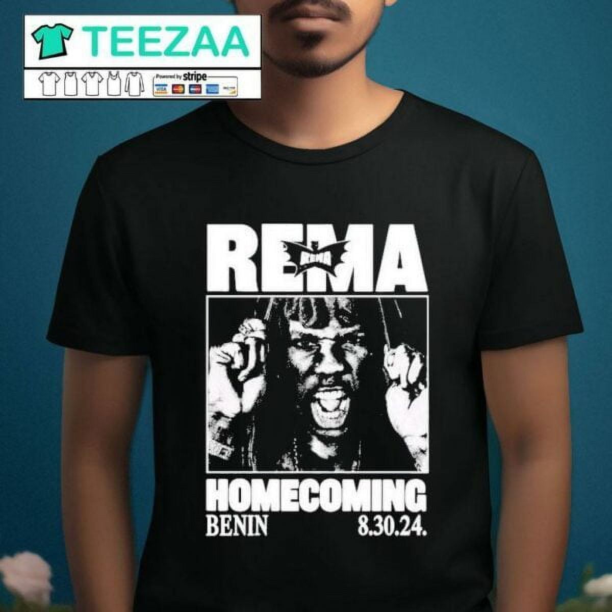 Don Jazzy Wearing Rema Homecoming Benin 8 30 24 Shirt - Walmart.com