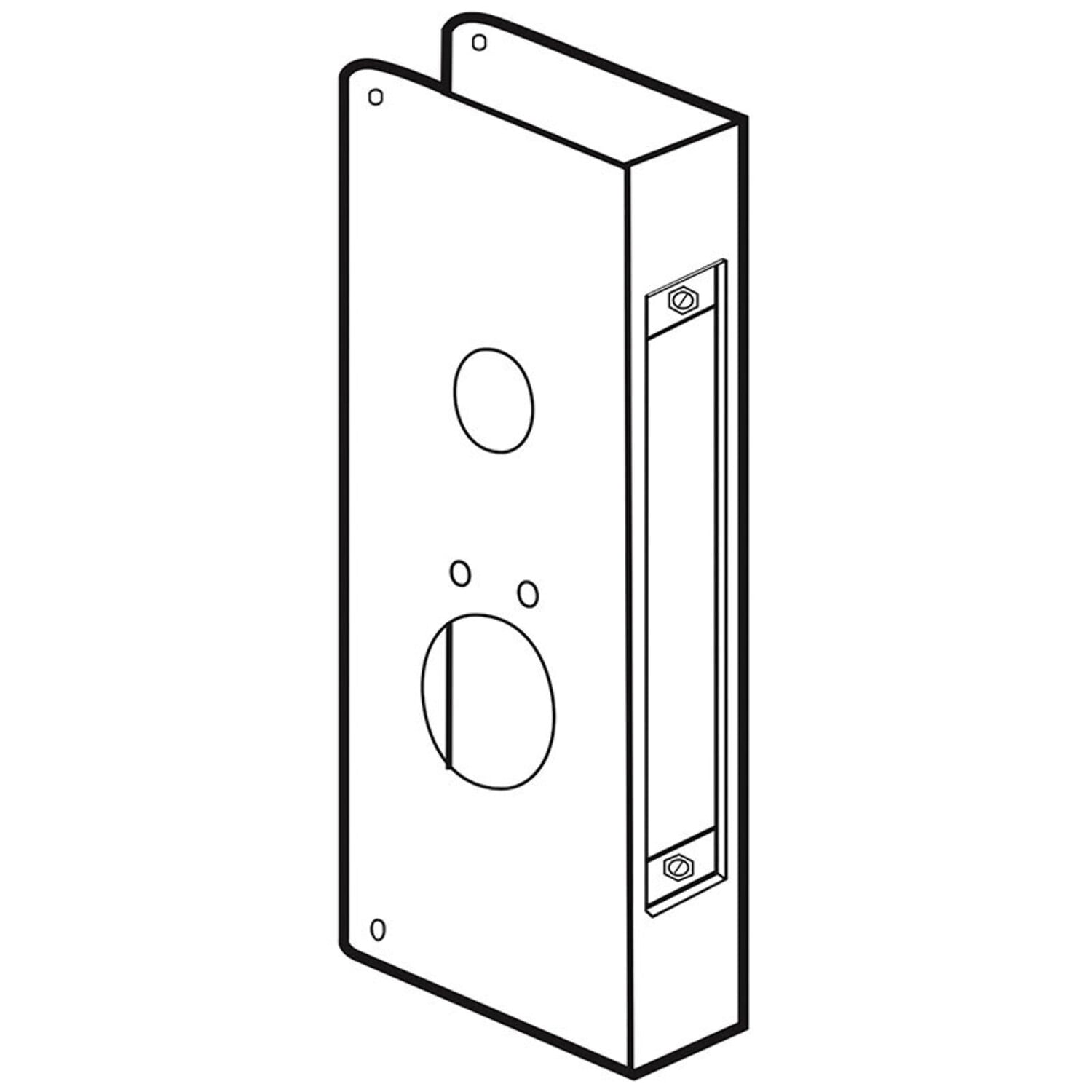 Don Jo 518-S-CW Wrap Around Plate 22 Gauge Stainless Steel 5 by 12 for ...