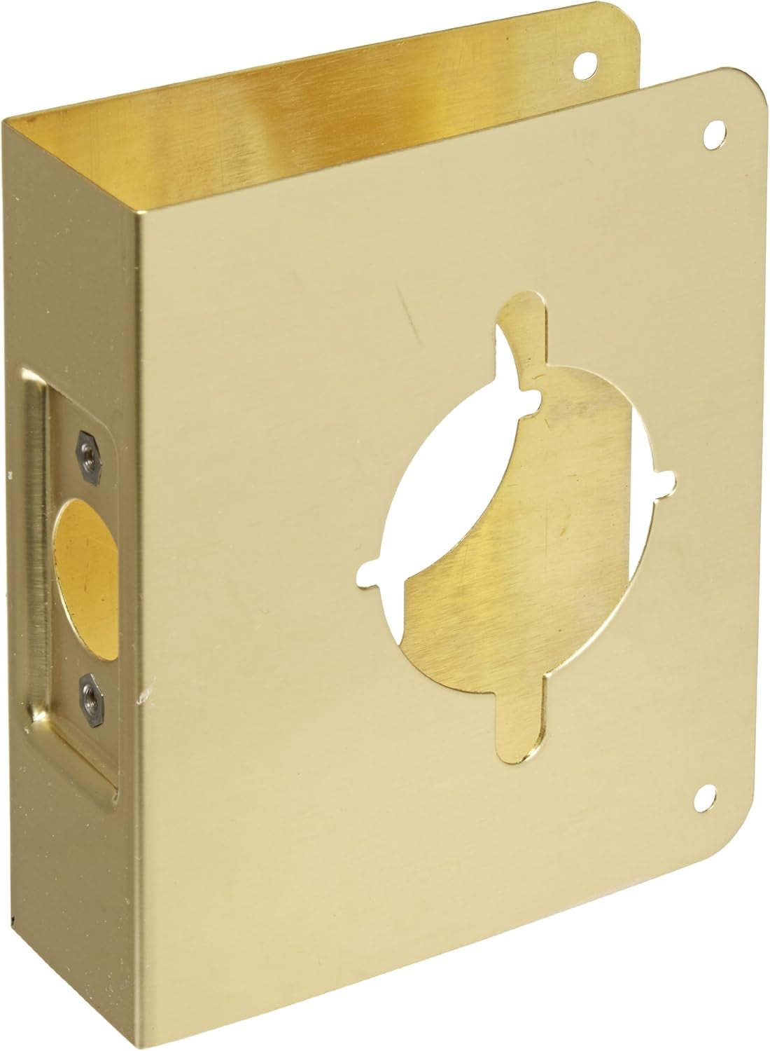 75-CW 22 Gauge Stainless Steel Wrap-Around Plate, Polished Brass Finish ...