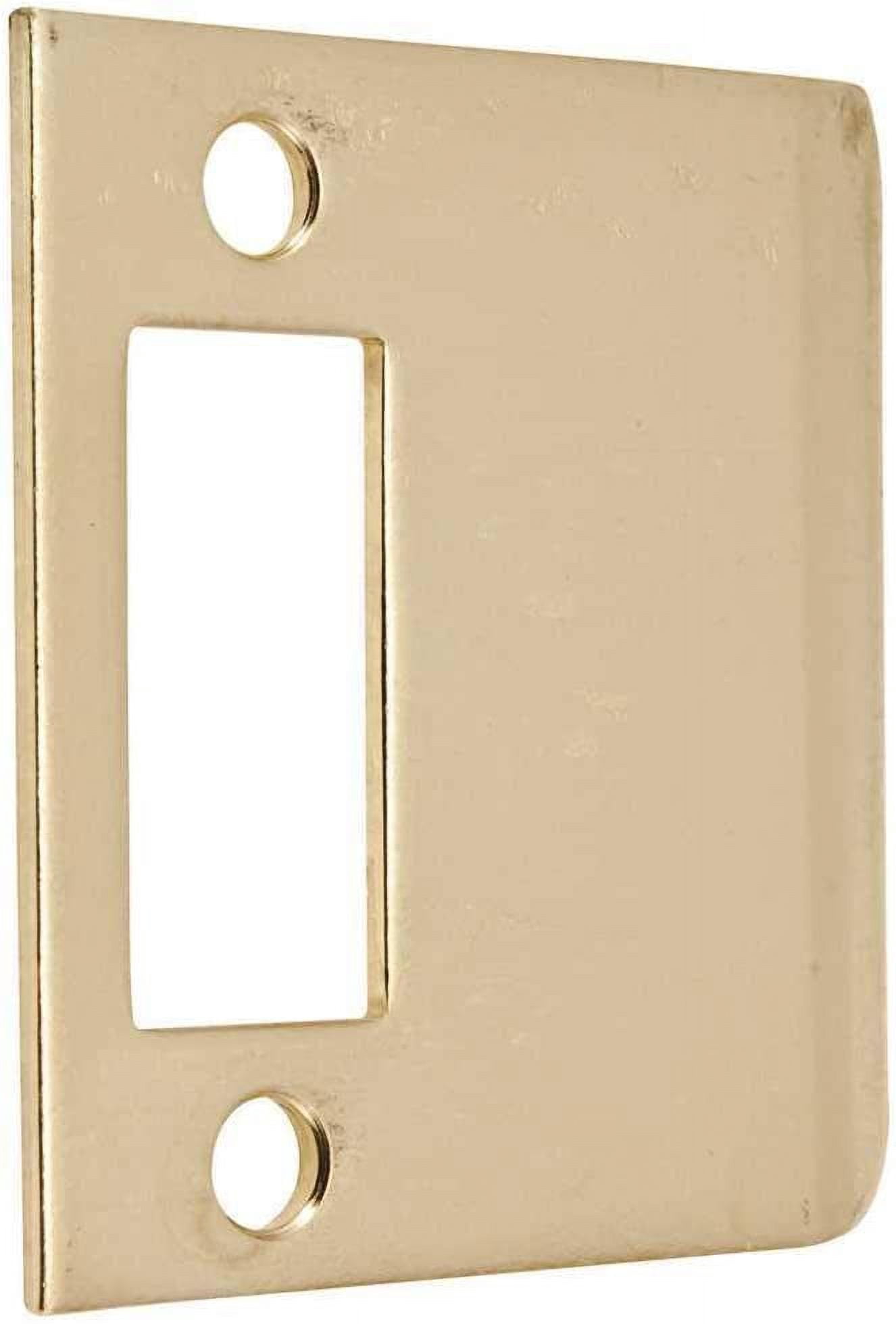 Don-Jo EL202BP 2-3/4" Full Lip Strike with 2" Extended Lip Brass Plated ...