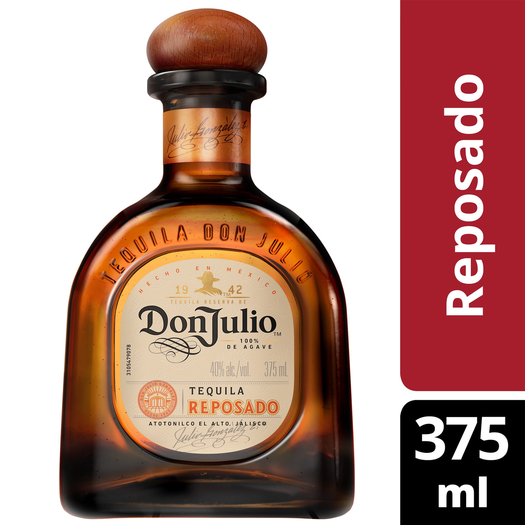 Don Julio Reposado Tequila, 375 mL, 40% ABV - Walmart.com