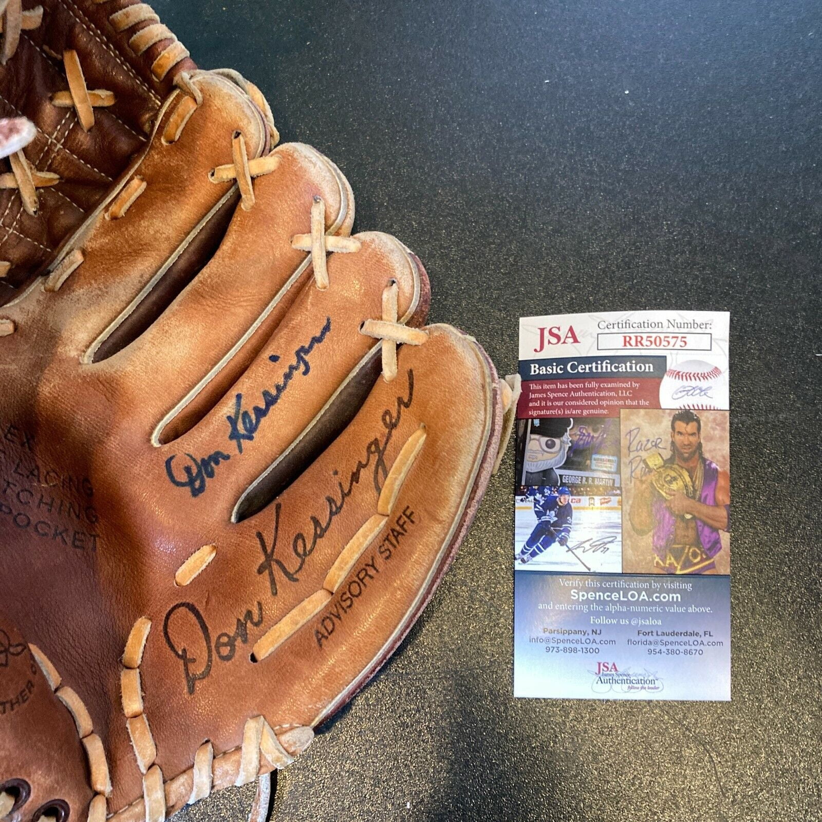 Don Kessinger Signed 1960's Game Model Baseball Glove 1969 Chicago Cubs ...