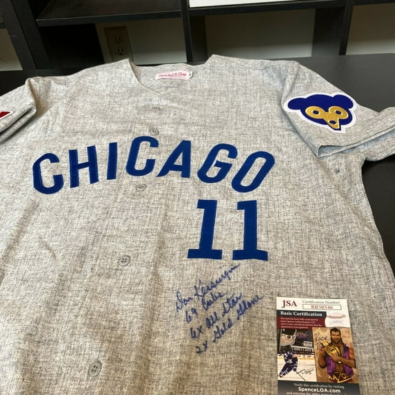 Don Kessinger Signed Heavily Inscribed STATS 1969 Chicago Cubs Jersey ...