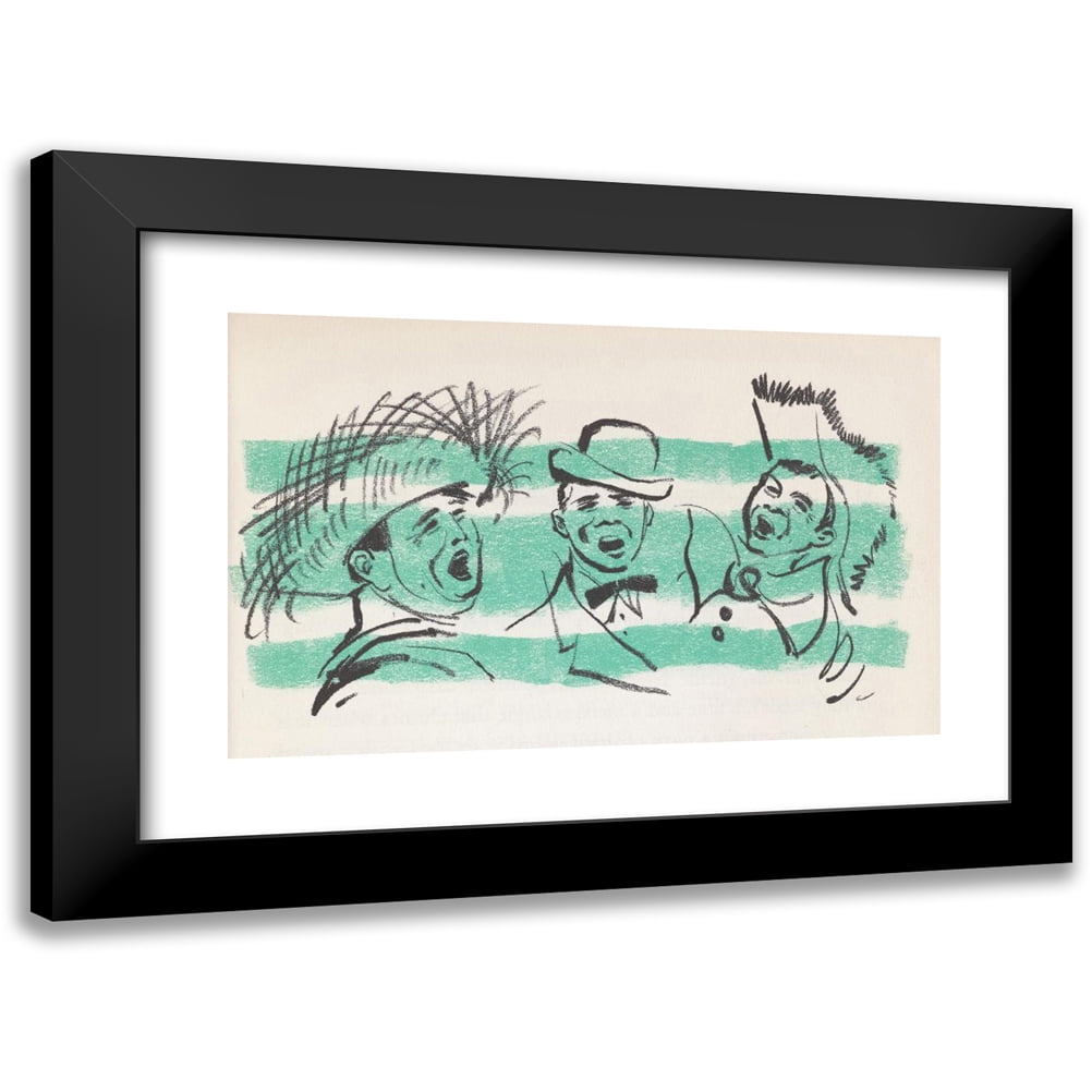 Don Lambo 14x11 Black Modern Framed Museum Art Print Titled - Getting ...