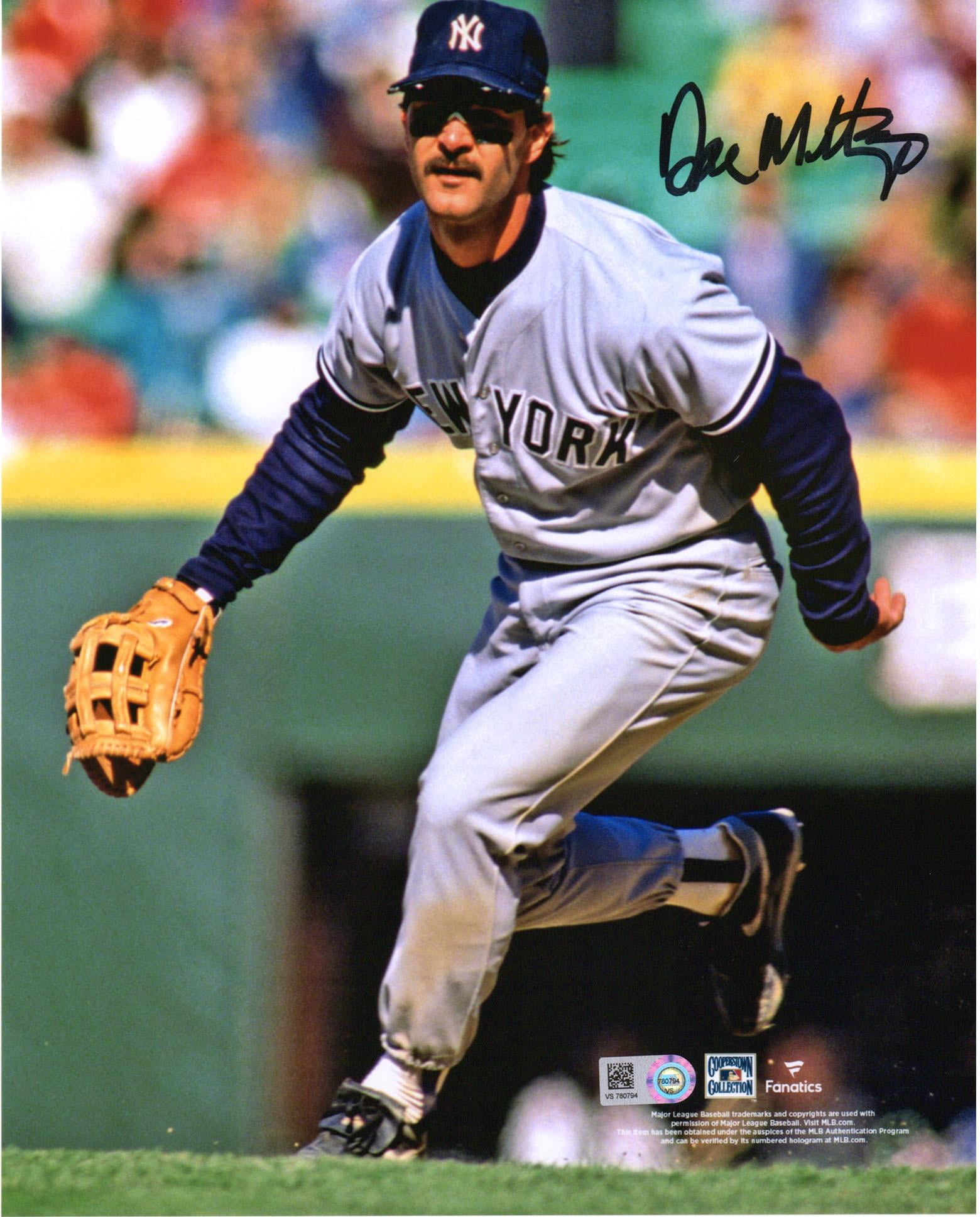 Don Mattingly New York Yankees Autographed 8" x 10" Fielding Photograph ...