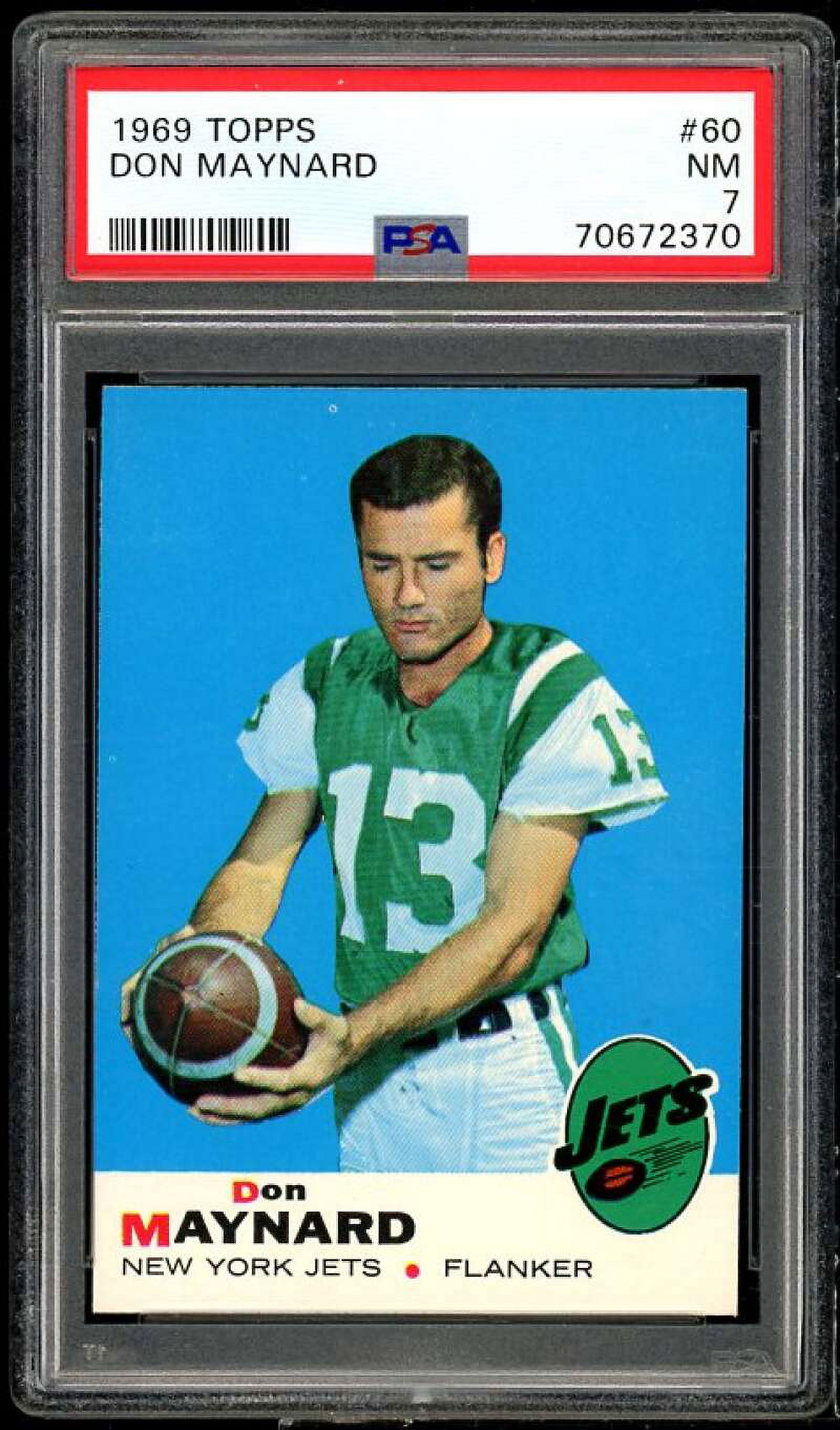 Don Maynard Card 1969 Topps #60 PSA 7 - Walmart.com