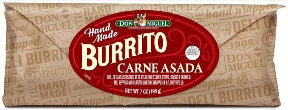 Don Miguel Carne Asada Burrito, 7 Ounce -- 12 per case. - Walmart.com