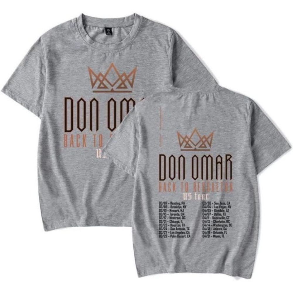 Don Omar Back To Reggaeton Tour 2024 T-Shirt Merch Summer For Men/Women ...
