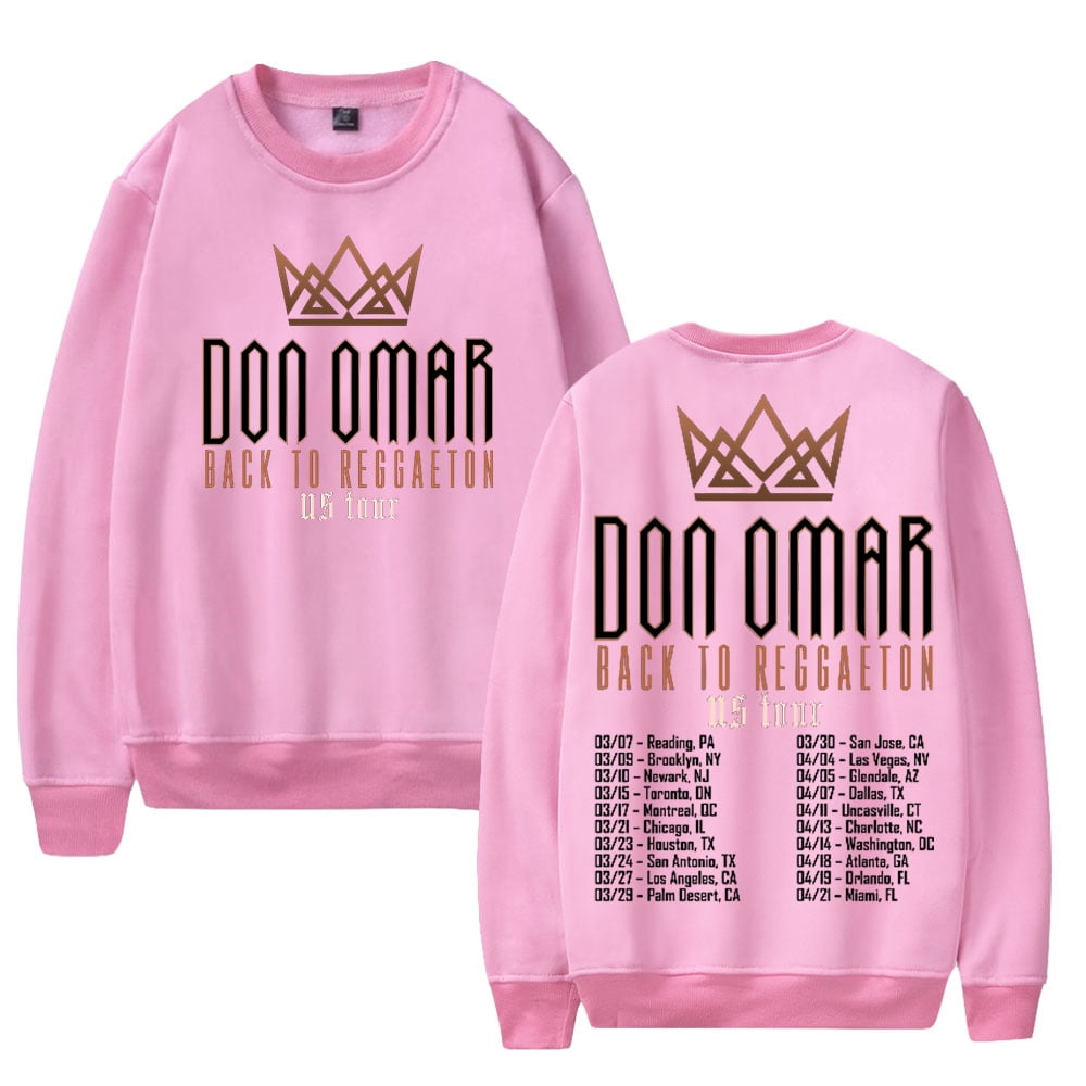 Don Omar Back to Reggaeton Tour 2024 Merch Crewneck Long Sleeve ...