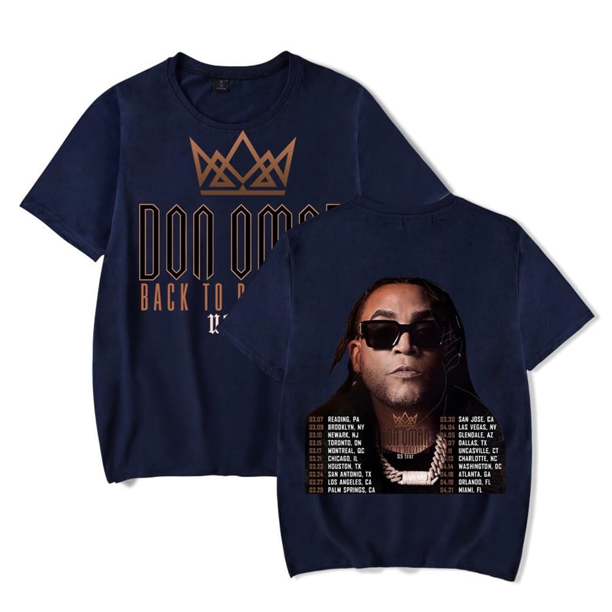 Don Omar Back to Reggaeton Tour 2024 T-Shirt Women Men Summer Rapper ...