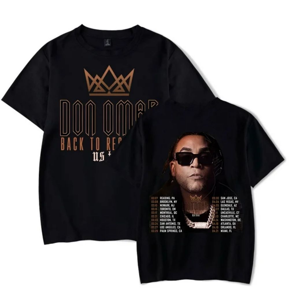 Don Omar Tshirt Back To Reggaeton Tour 2024 Merch Summer For Men/Women ...