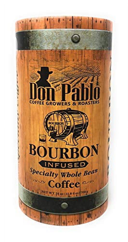 25oz Don Pablo Bourbon Infused Specialty Coffee - Whole Bean Coffee -25 ...
