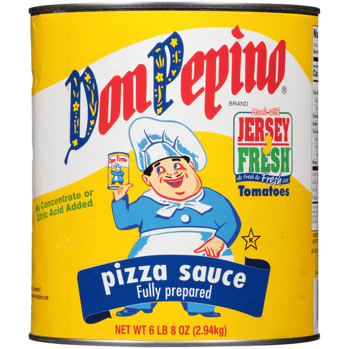 Don Pepino Prepared Pizza Sauce, Fully Prepared, 6 lb 8 oz Can ...