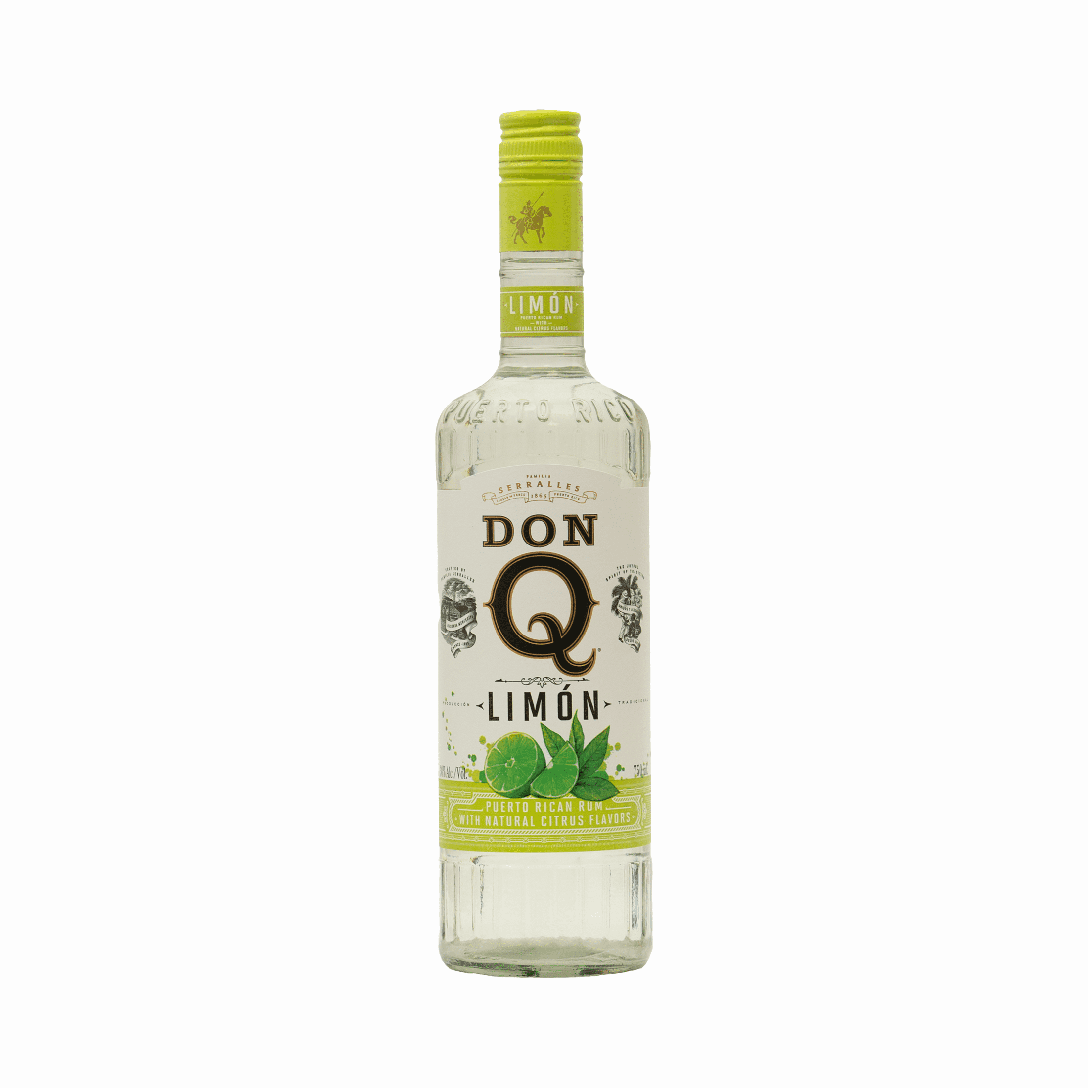 Don Q Limon Rum, 750 ml, 30% Alcohol per Volume, 1 Glass Bottle ...