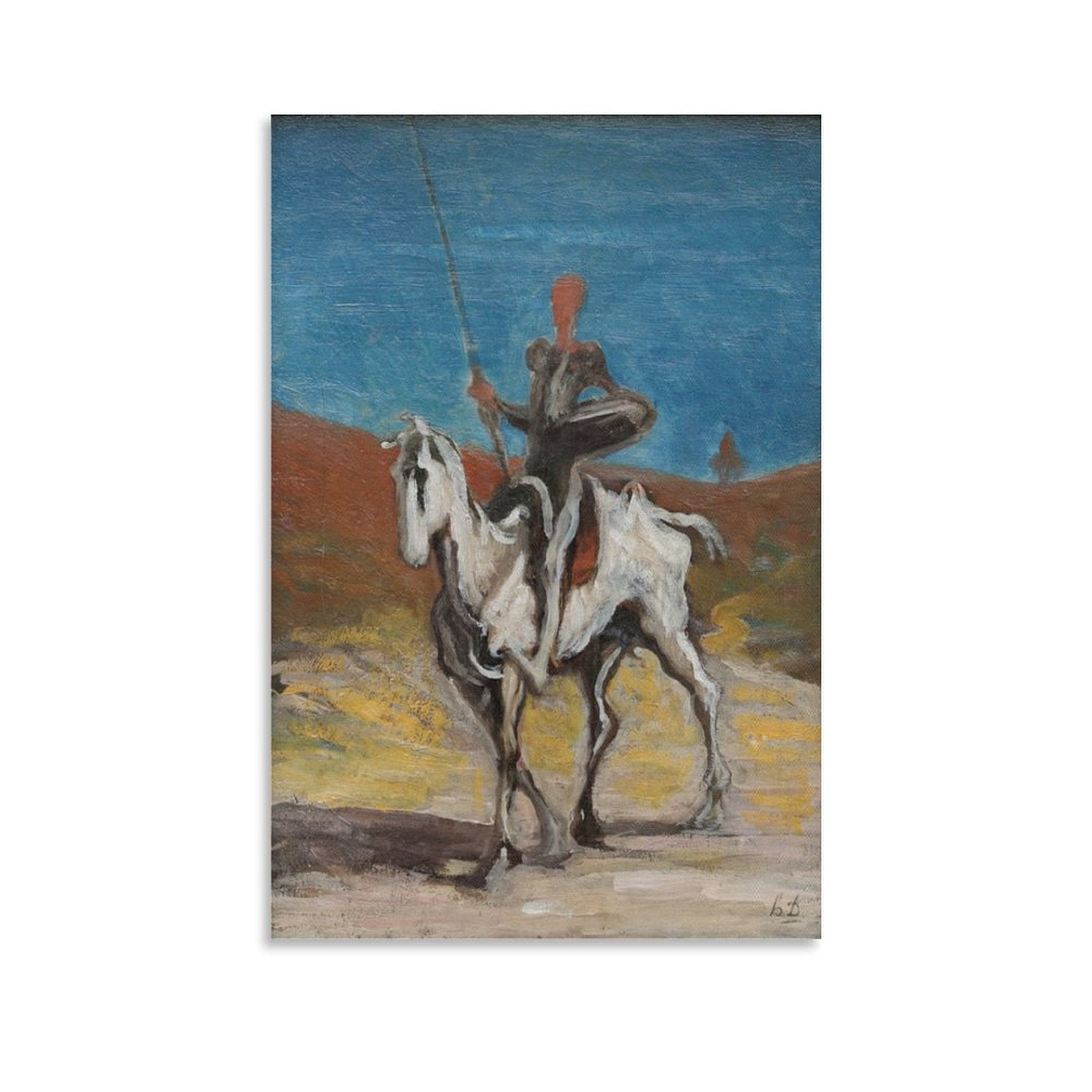 Don Quijote De Picasso Painting Poster (15) Canvas Art Poster and Wall ...