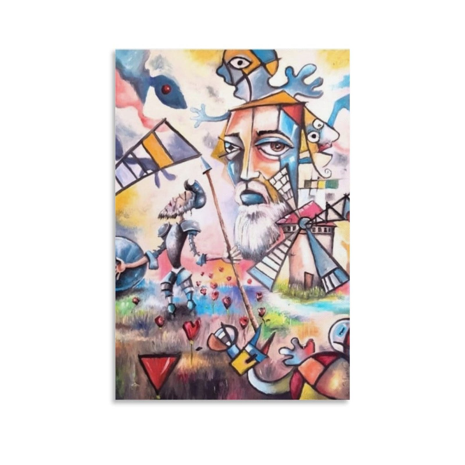 Don Quijote De Picasso Painting Poster (24) Wall Art Picture Painting ...